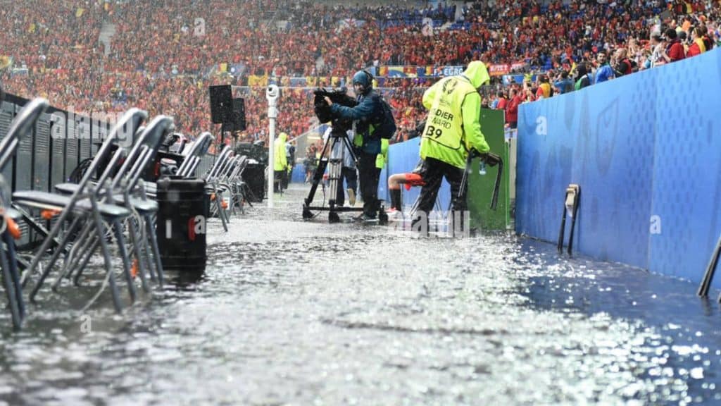 ANFA football stadium in Lalitpur flooded as Bagmati river overflows ...